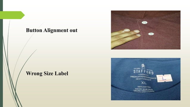 Study on different types of finishing defects in garments industry | PPTX