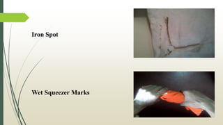 Study on different types of finishing defects in garments industry | PPTX