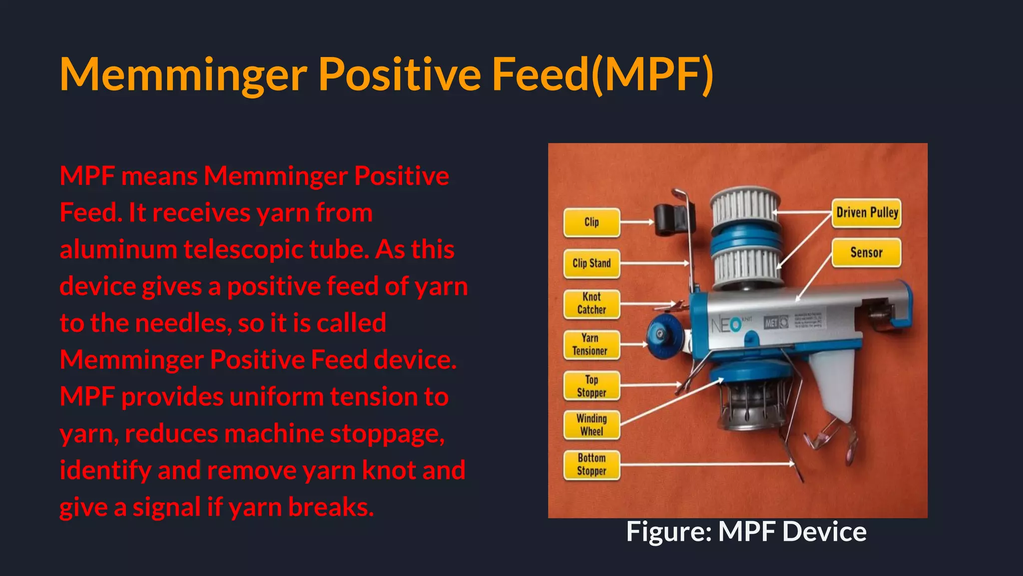 Study on functions of different parts of circular knitting machine.pptx ...