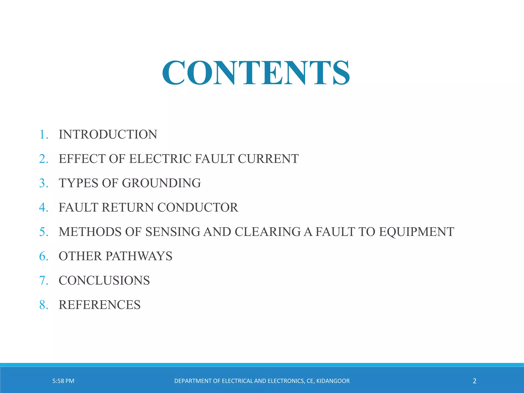 Study on grounding system and safety practices | PPTX
