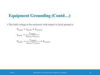 Study on grounding system and safety practices | PPTX