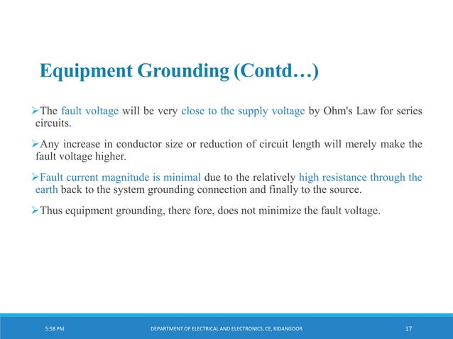 Study on grounding system and safety practices | PPTX