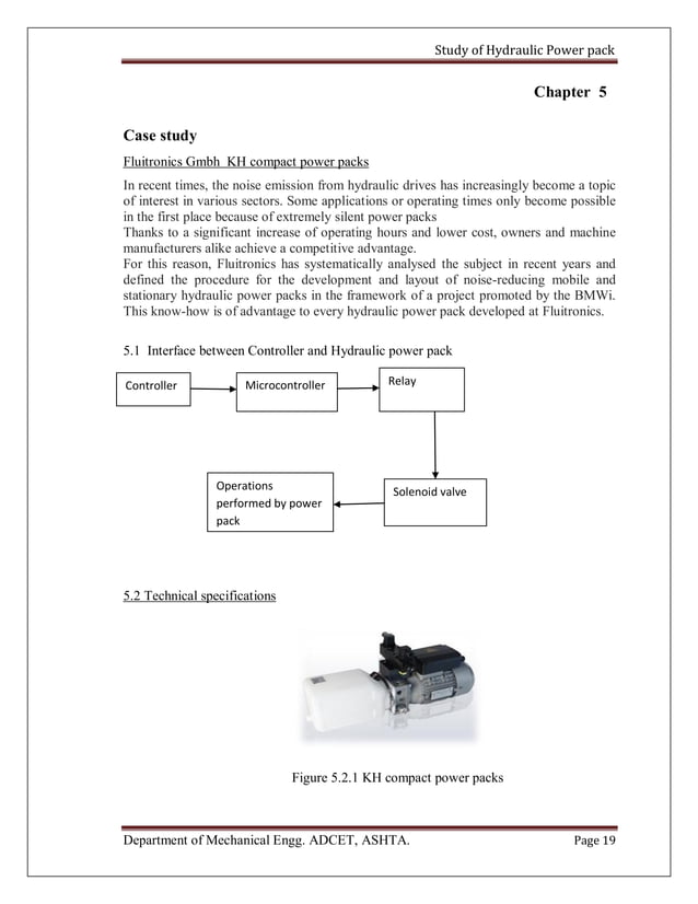 Study on hydraulic powerpack | PDF