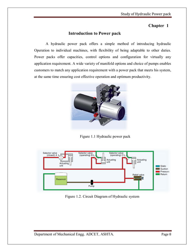 Study on hydraulic powerpack | PDF