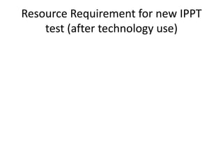 Study of the impact of the new IPPT system | PPTX