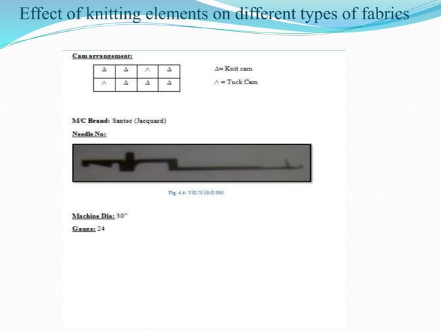 Study on knitting elements of circular knitting machine (butex) | PPTX