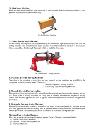 Study on Machines Used in Apparel Industry | PDF
