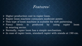 Study on modern loom | PPTX