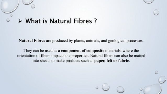 Natural fibres composites | PPTX