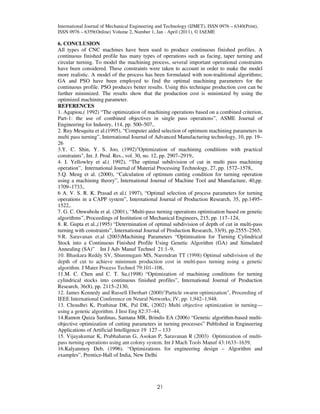 Study on optimization of machining parameters in turning process using evolutionary algorithm ...