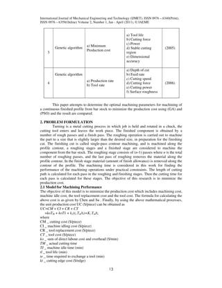 Study on optimization of machining parameters in turning process using evolutionary algorithm ...