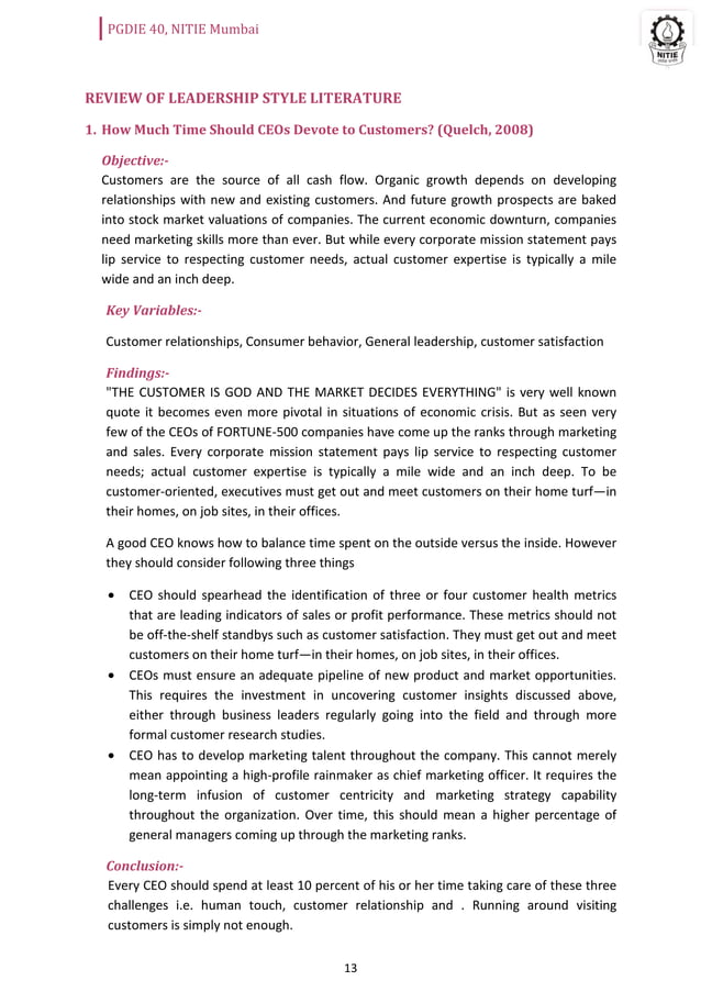 Study on organizational structure and leadership style of tata motors | PDF