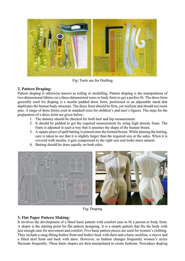 Study on Pattern Making in Apparel Industry | PDF