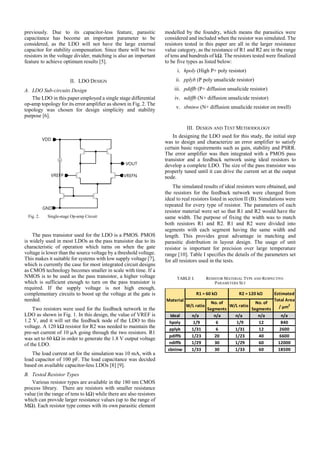 Study on performance of capacitor less ldo with different types of ...
