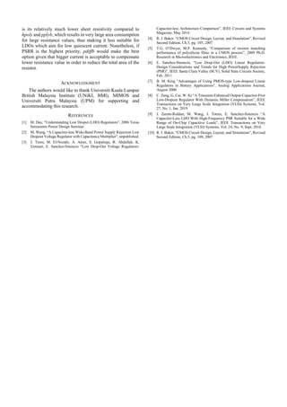 Study on performance of capacitor less ldo with different types of ...