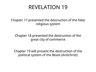 Study On Revelation Lesson 16 Revelation 19 Ppt