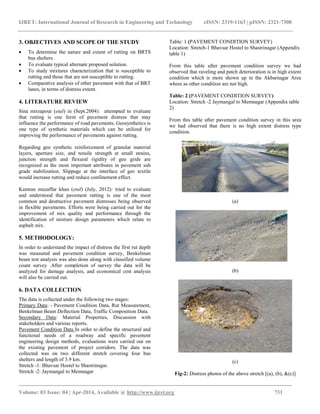 Study on rutting and surface behaviour of urban flexible pavement | PDF ...