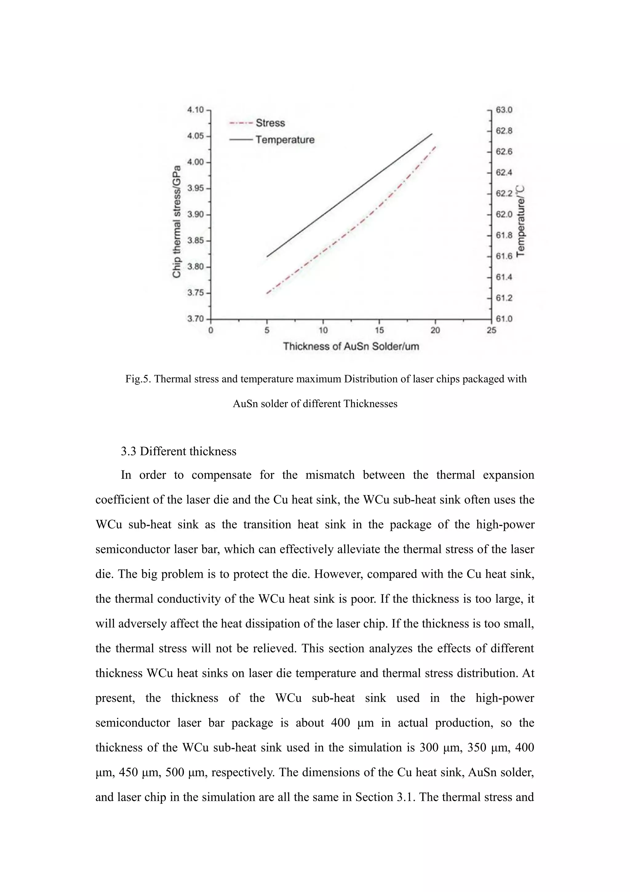 Study on thermal stress of high power semiconductor laser packaging | DOC