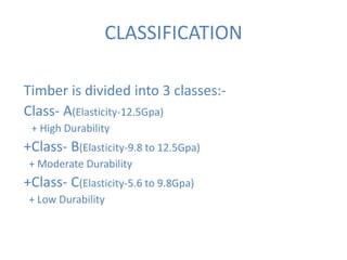 A Study on timber | TIMBER IN DETAIL | PPTX