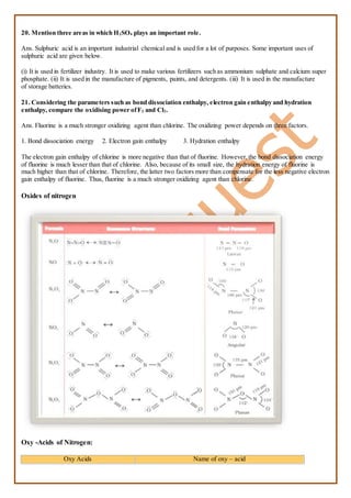 Study package for p block-12 | DOCX | Chemistry | Science