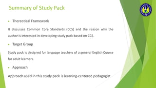 Study Pack, HOTS and Evaluation | PPTX