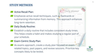 Study Plan.pptx study plan, study better | PPTX