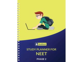 Study planner neet | PPT