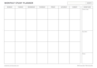 study planner pack for students who need help with scheduling | PDF