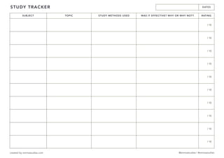 study planner pack for students who need help with scheduling | PDF