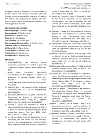 Study_Prevalence_Pattern_Anaemia_Unmarried_Females_Age.pdf | Blood ...