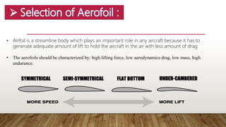 Design and analysis of wing for Unmanned Aerial Vehicle using CFD | PPTX