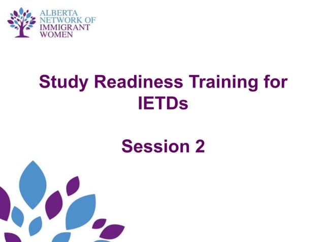 Study readiness training 2 | PPT