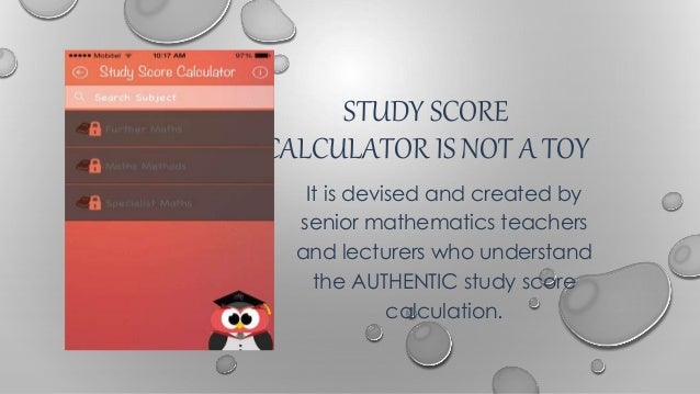 Study Score Calculator for VCE