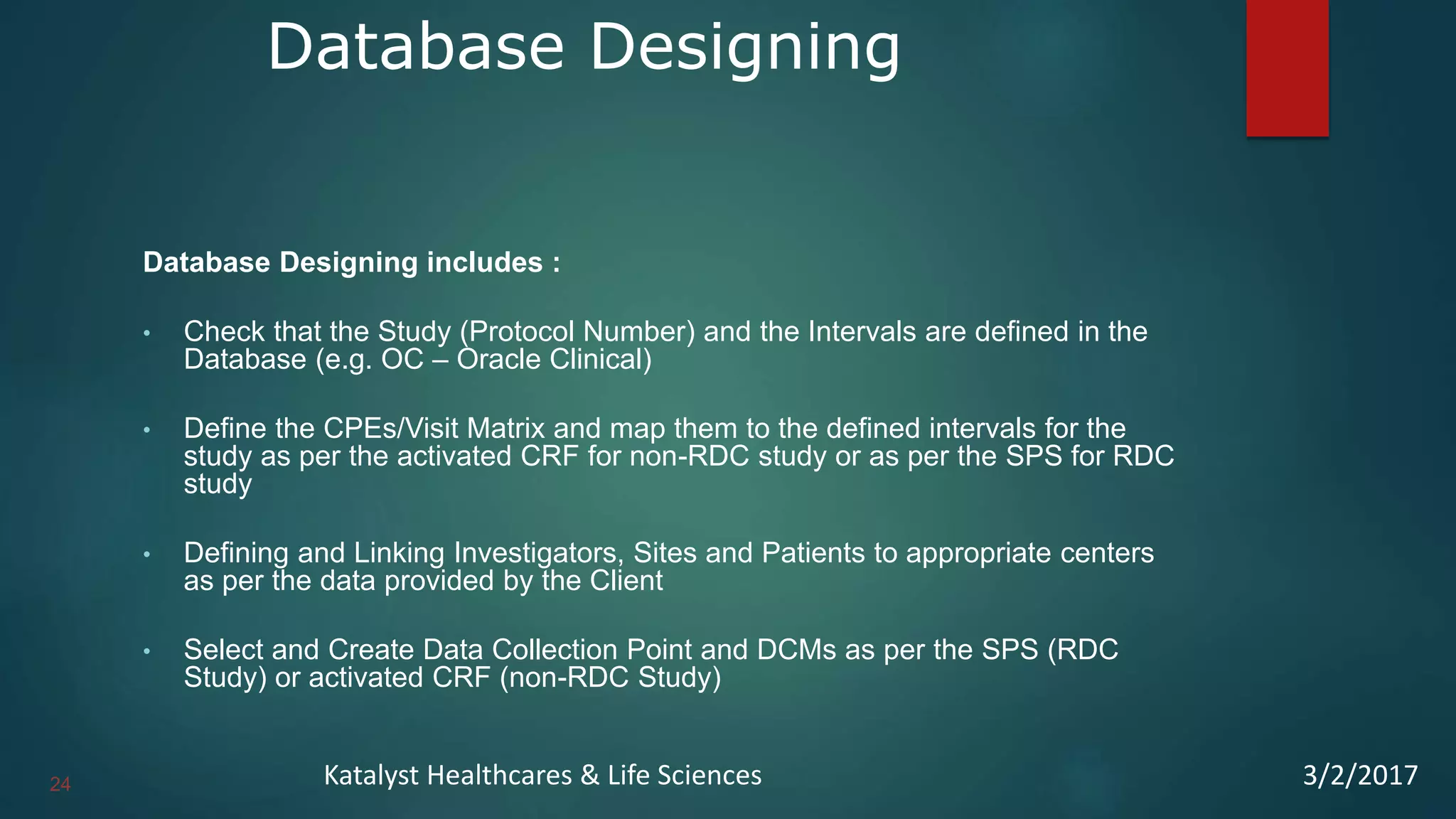 Study setup_Clinical Data Management_Katalyst HLS | PPTX