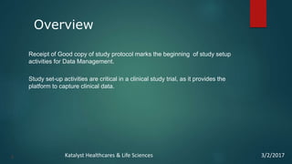 Study setup_Clinical Data Management_Katalyst HLS | PPTX