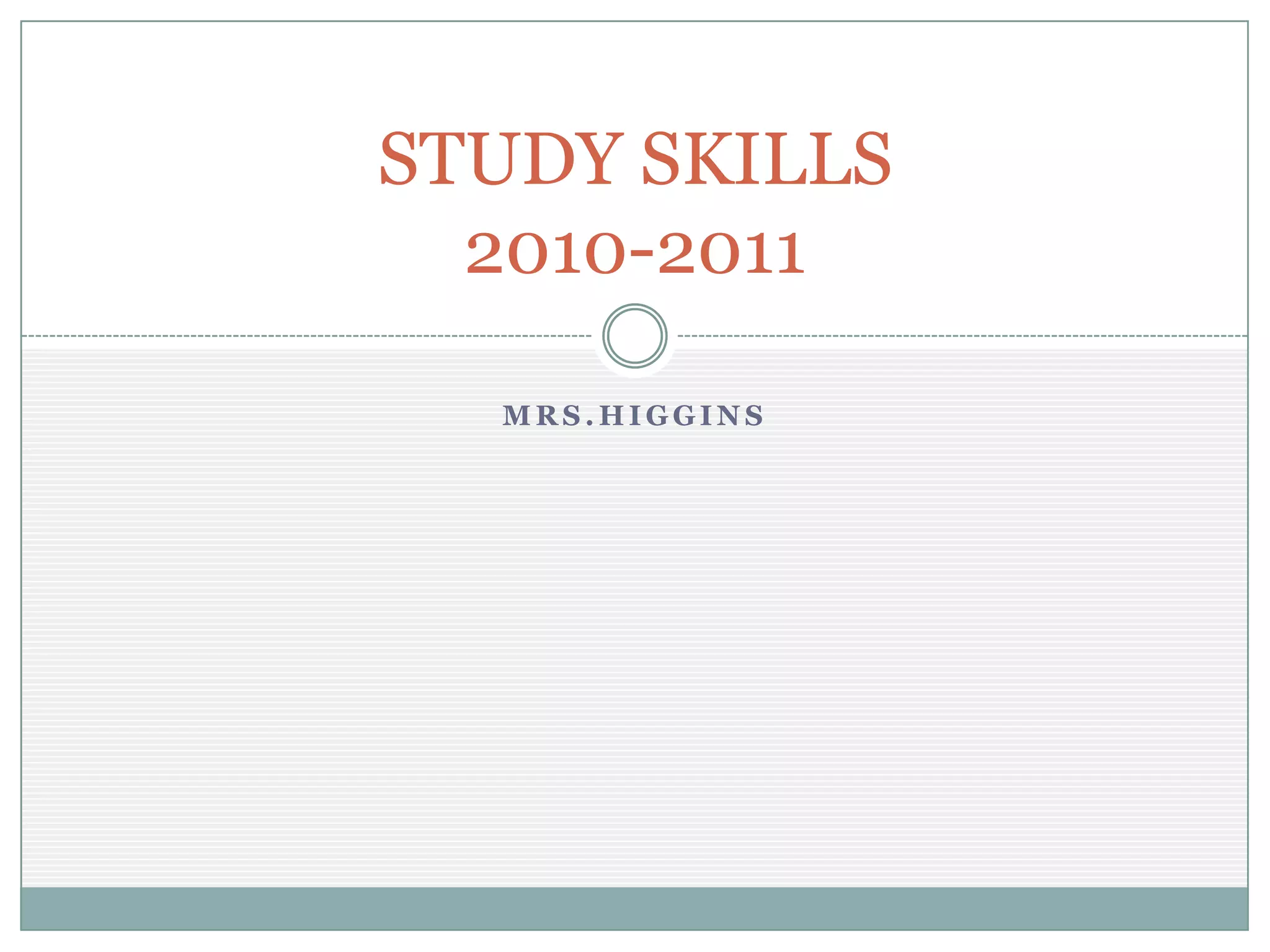 Study skills | PPT