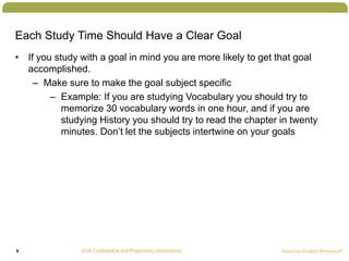 Study Skills for High School Students | PPTX
