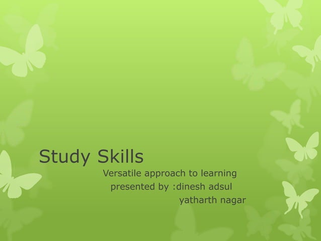 Study skills | PPT