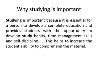 Study skills | PPT
