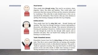 Learning Styles by howard gardner and different types of students | PPT