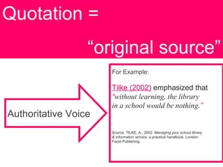Study skills referencing & citation | PPT