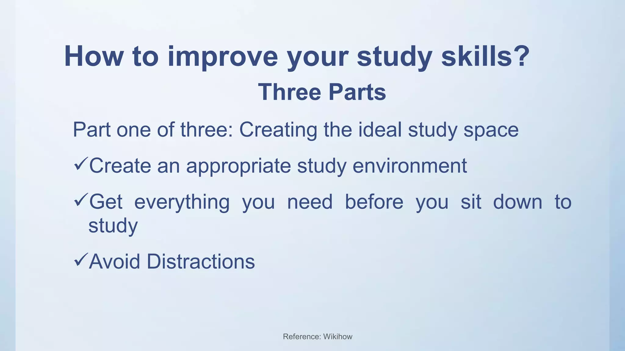Study skills and types of reading | PPTX