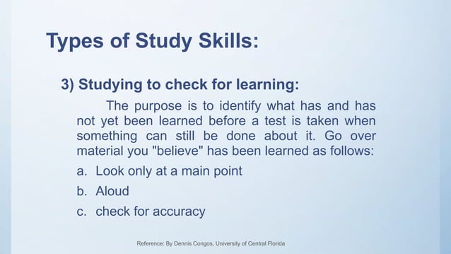 Study skills and types of reading | PPTX | Internet for Beginners ...