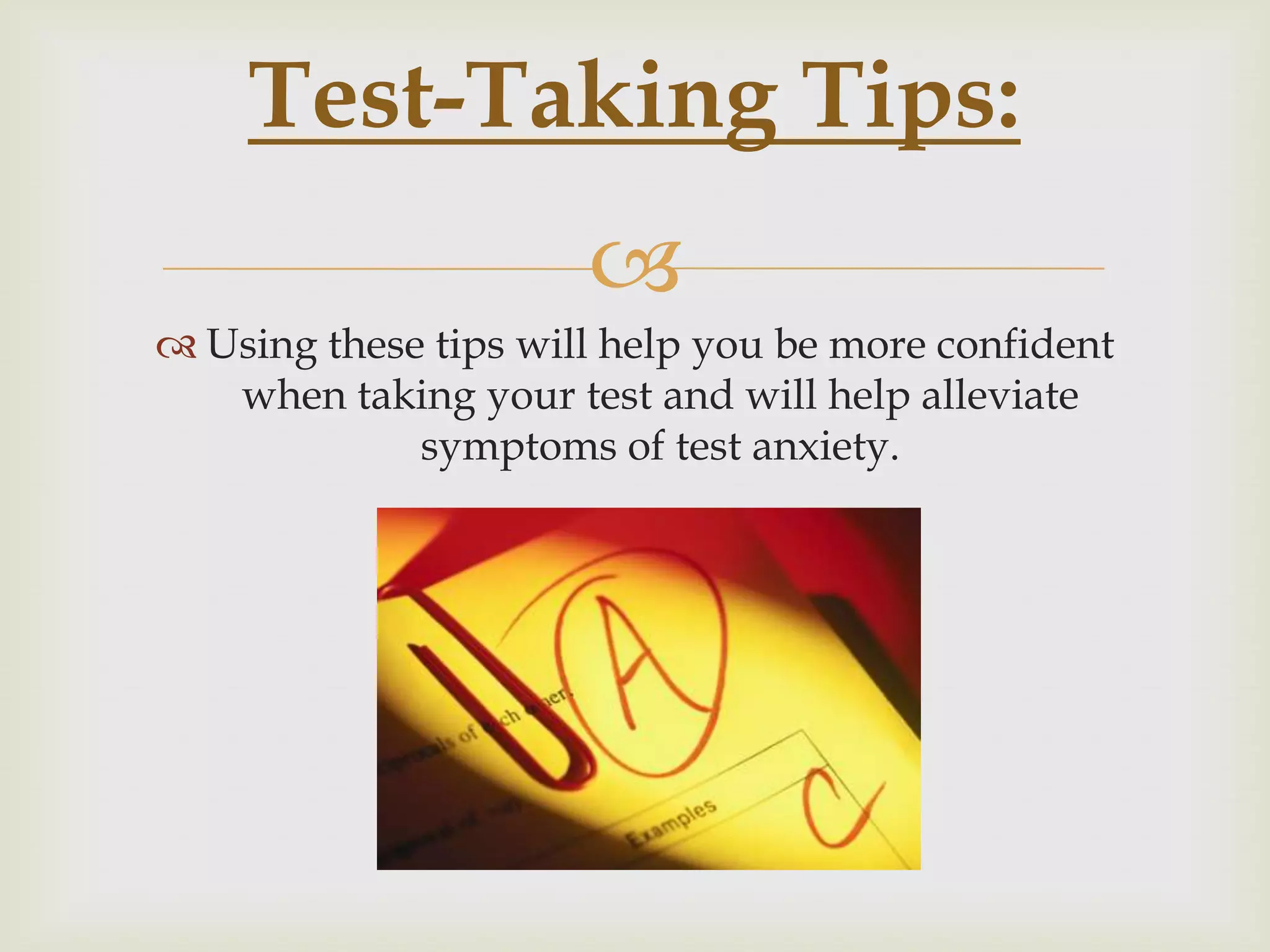 Study skills assessment | PPTX