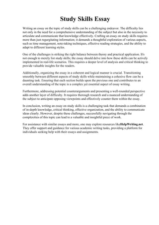 Study Skills Essay.pdf