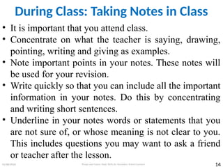 Study Skills for Secondary School Learners Dr Geoffrey Wango and Agnes ...