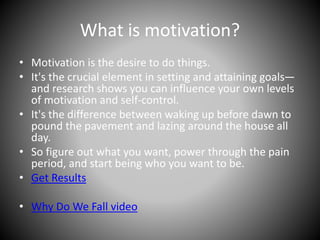 Study skills lesson motivation & volition | PPT