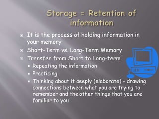 Study skills memory techniques | PPTX