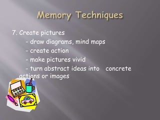 Study skills memory techniques | PPTX