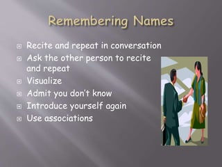 Study skills memory techniques | PPTX